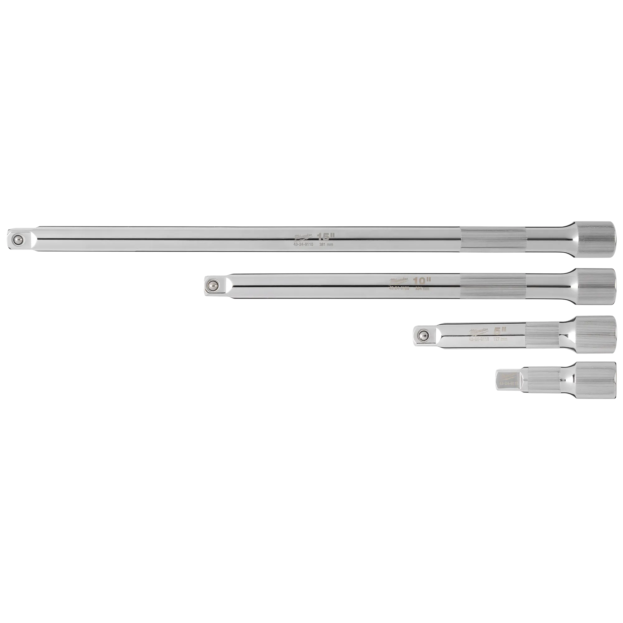 (4PC) 1/2” Drive Socket Extension Set | Milwaukee Tool